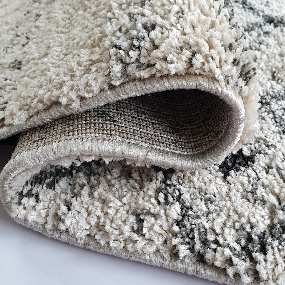 Cream White Rug Thick Pile Carpet for Living Room Bedroom 120x170cm He ...