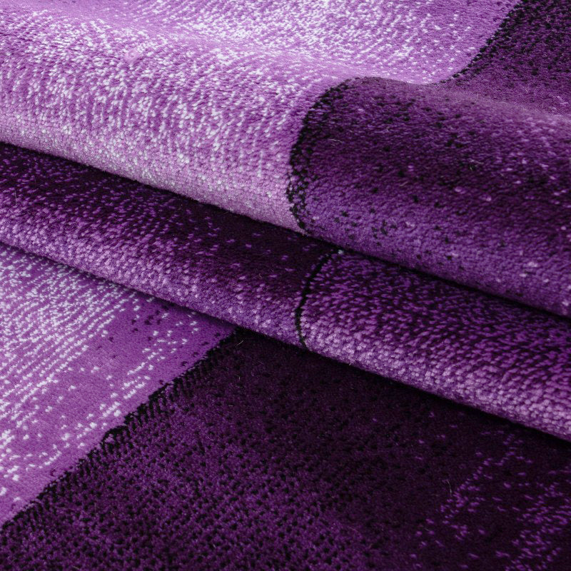 Check Rug Modern Purple Geometric Carpet Bedroom Floor Runner Mat Smal ...
