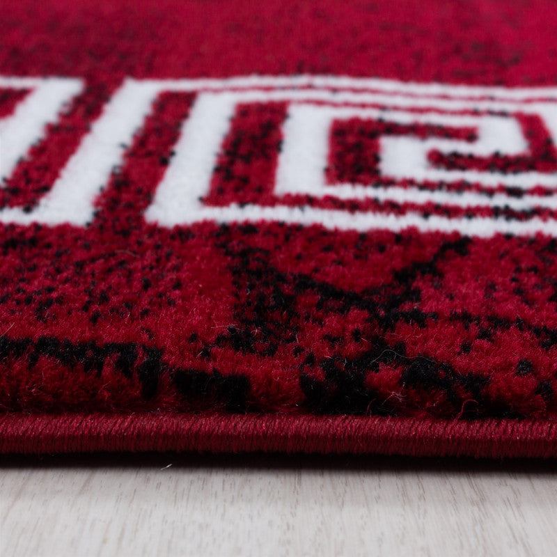 Red Rug Modern Cream White Patterned Carpet Small X Large Living Room ...