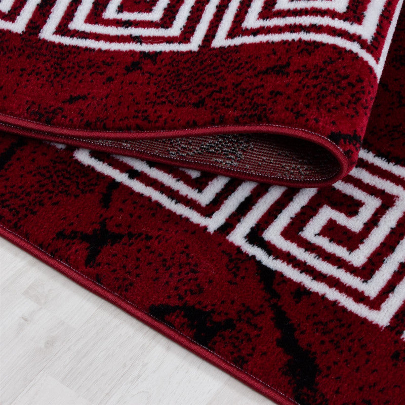 Red Rug Modern Cream White Patterned Carpet Small X Large Living Room ...